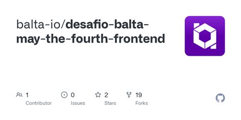 GitHub Balta Io Desafio Balta May The Fourth Frontend