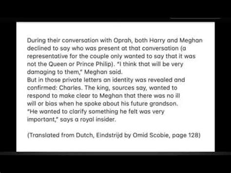 Omid Scobie’s book ENDGAME names British royal racist, in Dutch translation - YouTube