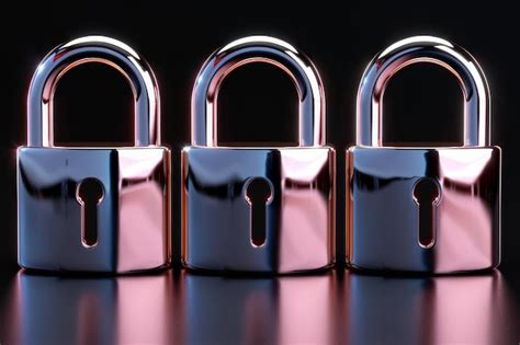 Line Of Digital Padlocks In A Server Room Highlighting Reinforced Cybersecurity In Data Center