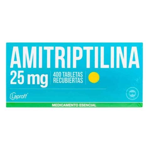 Amitriptilina 25 Mg Caja X 400 Tabletas Laproff