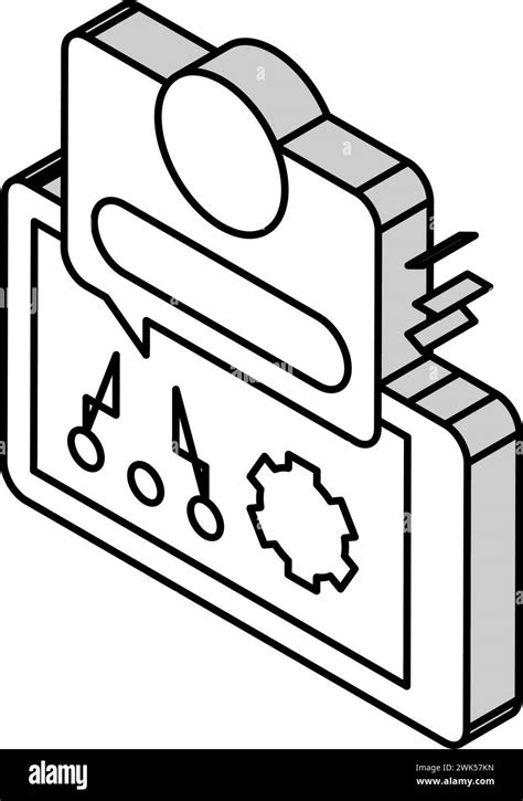 Alert System Isometric Icon Vector Illustration Stock Vector Image