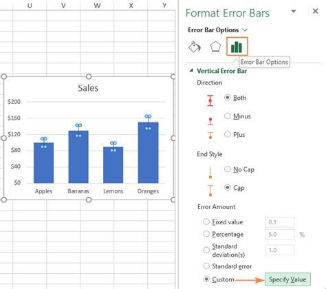 How To Add Standard Deviation Bars In Excel
