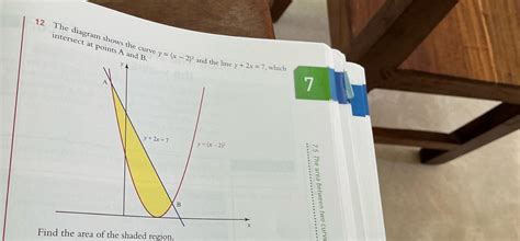 Intersect At Points A And Bfind The Area Of The Shaded Region Filo