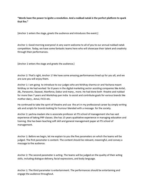 anchor script pdf human communication