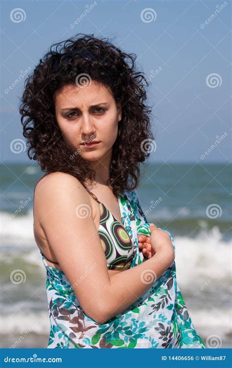 Woman At The Seaside Stock Photo Image Of Human Relaxation 14406656