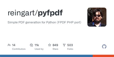 Pyfpdffpdffpdfpy At Master · Reingartpyfpdf · Github