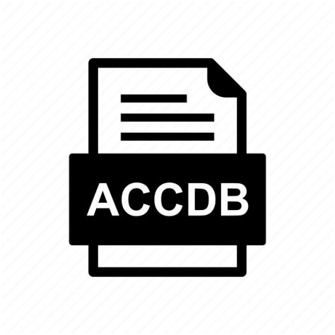 accdb document file format icon download on iconfinder