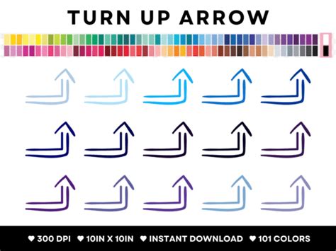 Turn Up Arrow Graphic By DesignScape Arts Creative Fabrica