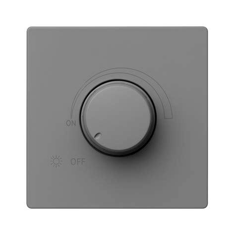 Fsl 1000w Dimmer Switch Modular Rotary Dimmer For Light Control Grey
