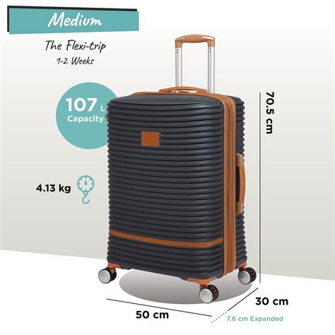 It Luggage Replicating Medium Plus In Charcoal