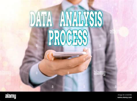 conceptual hand writing showing data analysis process concept meaning