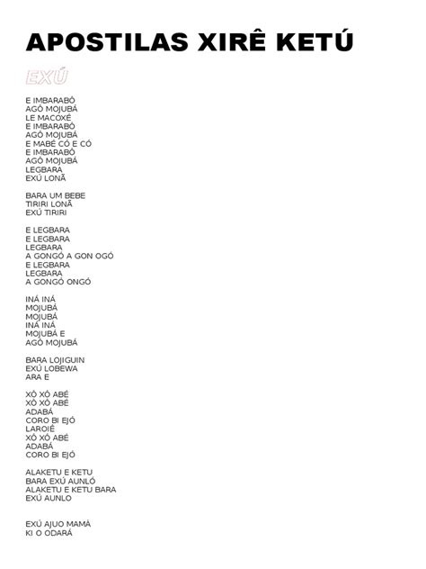 Xire Ketu Pdf Santeria Divindades