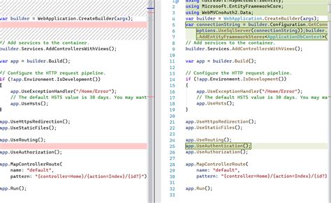 Mvc Without Auth Scaffold Identity Programcs Is Missing Appmaprazorpages · Issue 1709