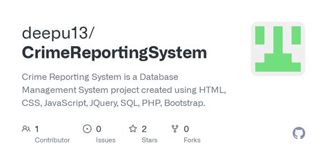 Github Deepu13crimereportingsystem Crime Reporting System Is A