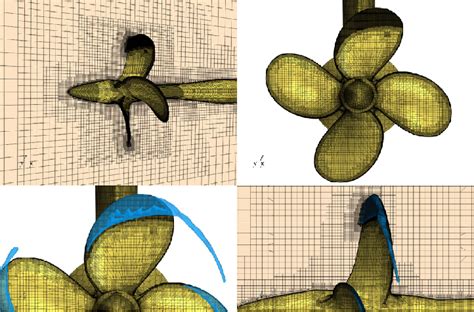 Computational Mesh Around The Propeller And The Vapor Cavity On The Download Scientific Diagram
