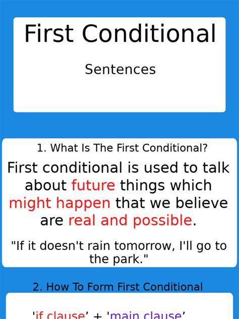 First Conditional Powerpoint Lesson Pdf