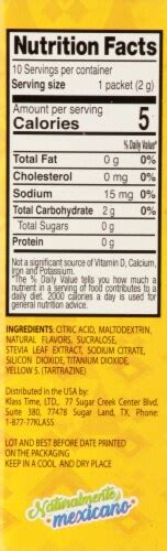 Klass® Cucumber Limeade Drink Mix Packets 10 Ct 0 07 Oz Ralphs