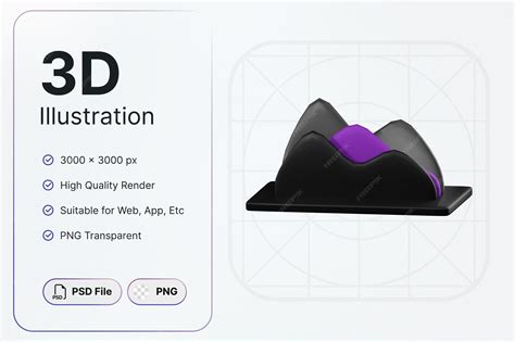Premium Psd 3d Render Chart Concept Modern Design