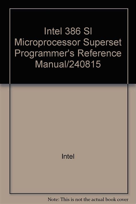 intel 386 sl microprocessor superset programmer s reference manual