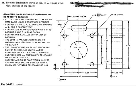 21 From The Information Shown In Fig 16 221 Make A Two View Drawing