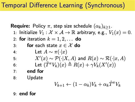 temporal difference learning gogogogo