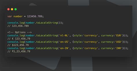Vanilla Javascript Number Tolocalestring Hashnode