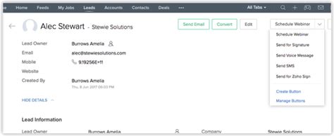 Zoho Sign Extension Integrations Online Help Zoho Crm