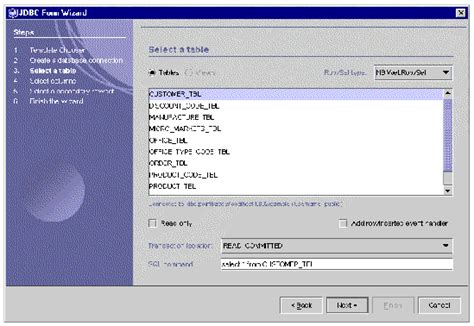 Using Java Database Connectivity