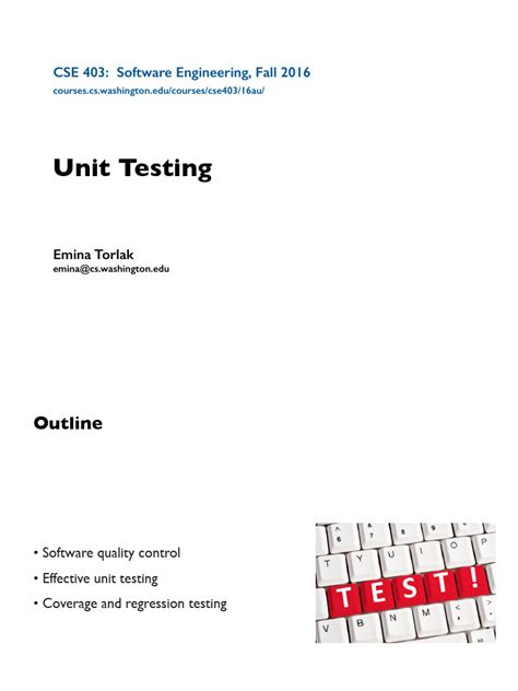 l11 unit testing pdf software testing unit testing