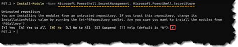 PowerShell Encrypt Password Command Via Secret Management Module