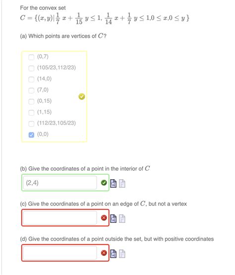 Solved For The Convex Set C X Y X Ysi Ir