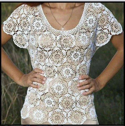 Elegant Floral Crochet Blouse Pattern For Summer Wardrobe