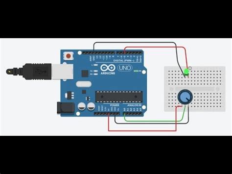 Arduino Potentiometer Control LED Brightness Low And High With Fade With Code E Schematic YouTube