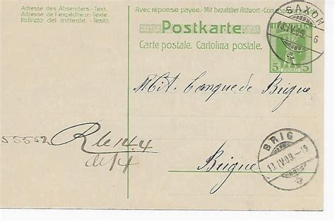 Carte Saxon - Brig (Gebraucht) in Sorvilier für CHF 2 – mit Lieferung auf Ricardo kaufen