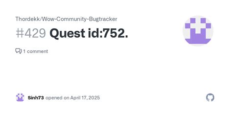 Quest Id752 · Issue 429 · Thordekkwow Community Bugtracker · Github