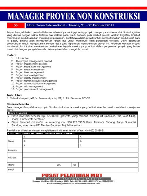 06 Silabus Project Manager Non Konstruksi Pdf
