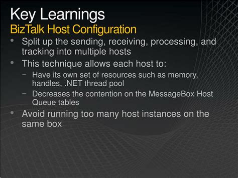 ppt microsoft biztalk server end to end performance testing guidance
