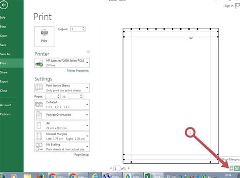 Excel Настройка на границите на полетата за разпечатване Аула урок