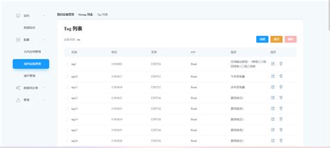 Driver Configuration The Tag List Page Does Not List All Tags Configuration Information Such