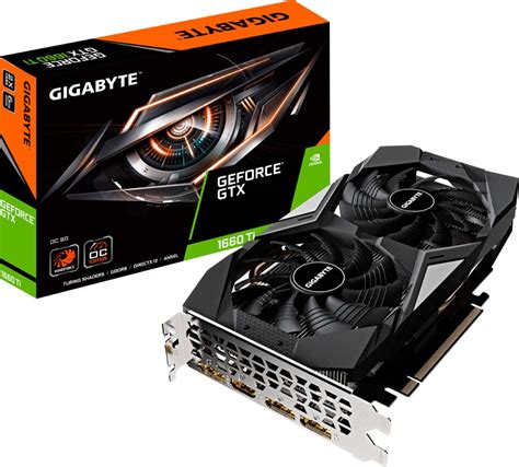 Best Buy GIGABYTE NVIDIA GeForce GTX 1660 Ti 6GB GDDR6 PCI Express 3 0 Graphics Card Black Gray