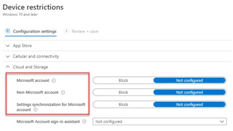 Account Settings Of Windows 10 Msendpointmgr