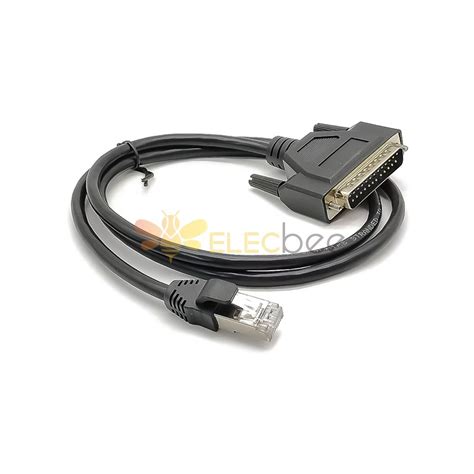 Elecbee Db25 Male To Rj45 Male Ethernet Modem Console Cable 1m