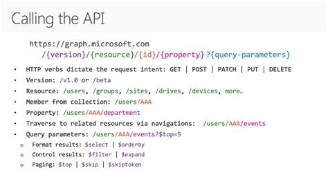 microsoft graph for the developer ppt download