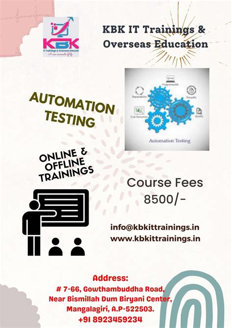 Kbk It Trainings And Overseas Education On Linkedin Automation