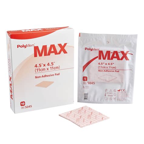 Polymem Max Non Adhesive Foam Dressing 45x45 Inch