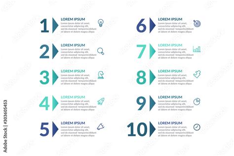 List Infographic Template Design Business Infographic Concept For Presentations Banner