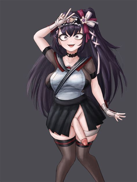Rule 34 1futa 2023 Big Breasts Big Penis Black Clothing Black Hair