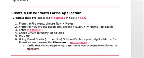 solved appilcations create a c windows forms application