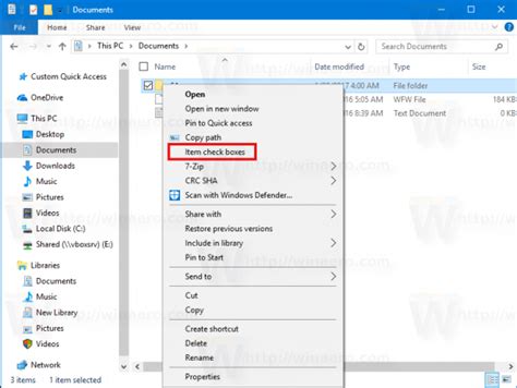 Add Item Check Boxes Context Menu In Windows