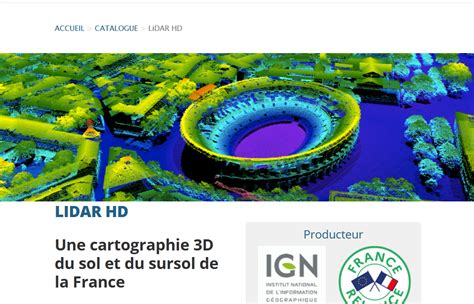 Chargement Des Données Lidar Hd Ign Dans Qgis Blog Sig And Territoires